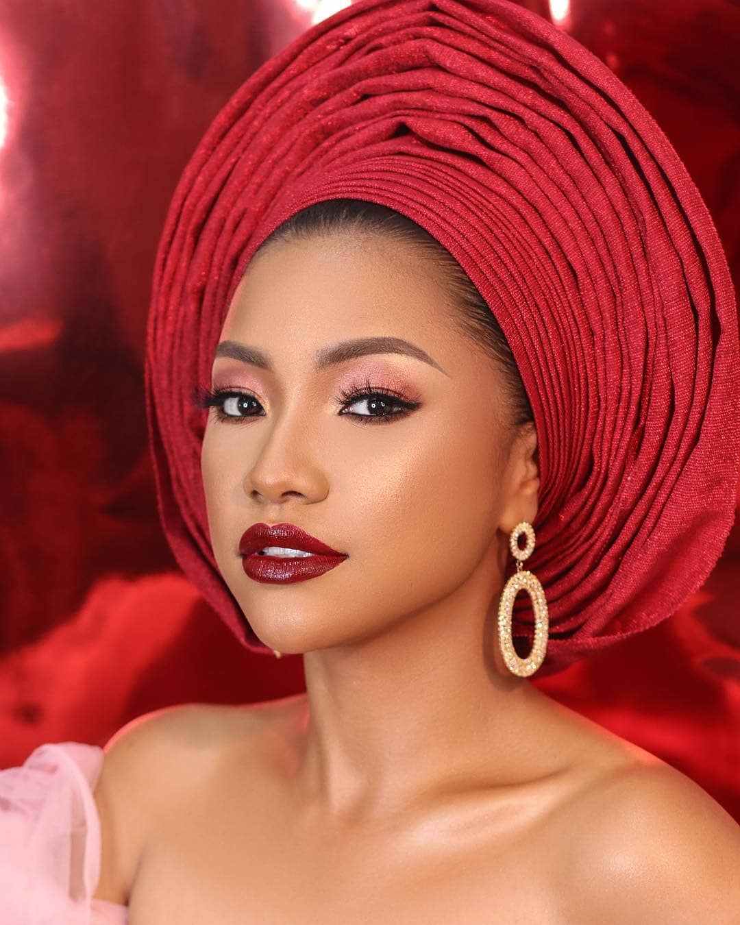 Red Trad Bridal Beauty Inspiration | Flawless Faces by Jane