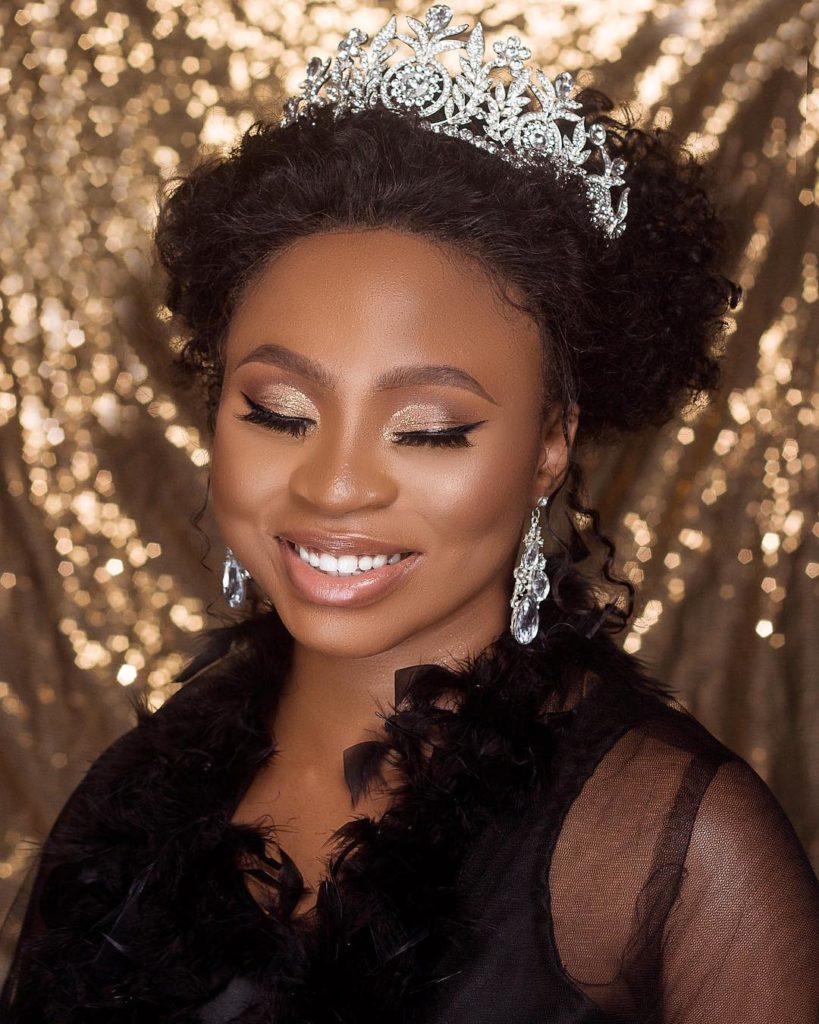Today's Bridal Beauty is a Glittering Golden Look! | BellaNaija Weddings
