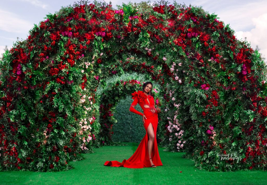 Red is Definitely a Hot Reception Dress Colour