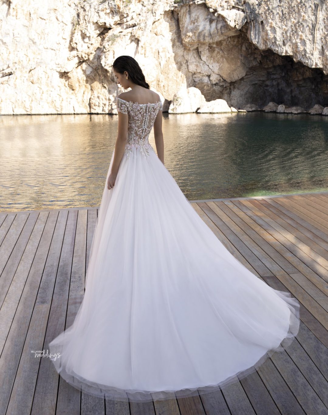 This Romance Collection by Demetrios has Chic Written all Over It
