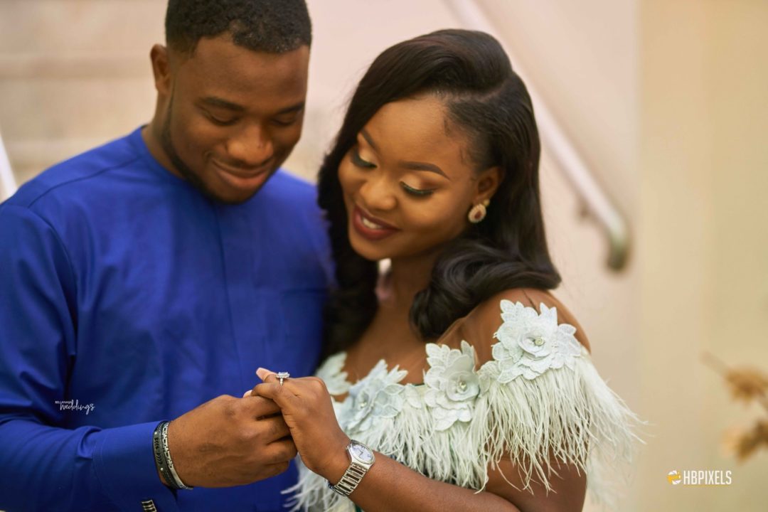 Even in the Banking Hall, Love Happens... See #theEKWedding Couple