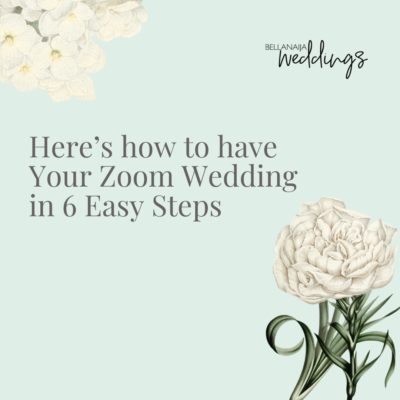 Here's how to have Your Zoom Wedding in 6 Easy Steps