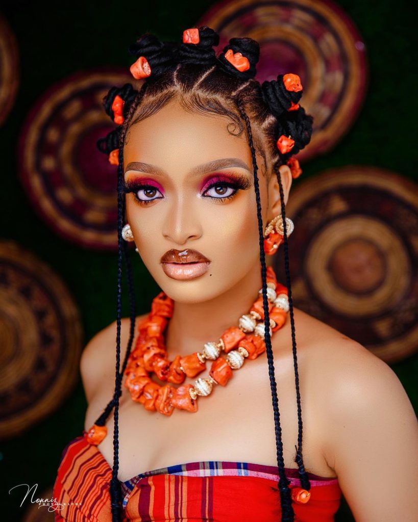 Come Through Bright & Colourful on Your Trad With This Igbo Beauty Look