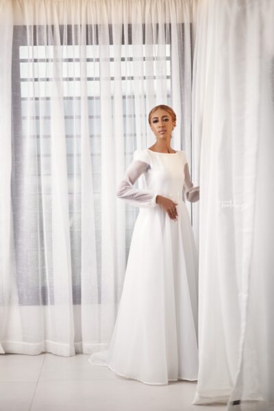 The Simply Collection by Nina Kwande is a Classic for the Minimalist Bride