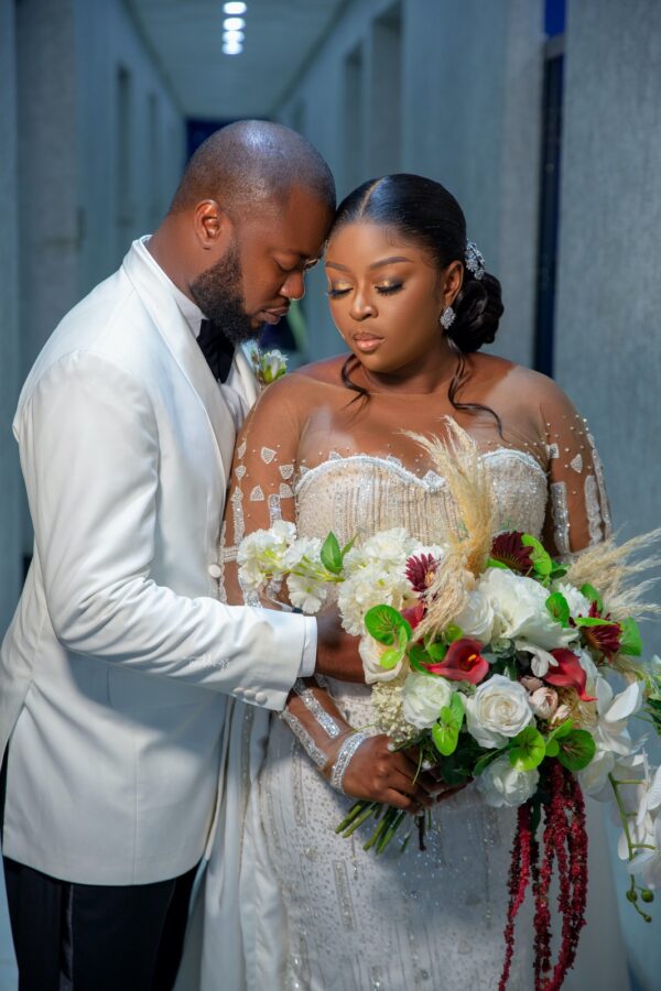 Enjoy The Beauty of Chetanne & Nnamdi's White Wedding