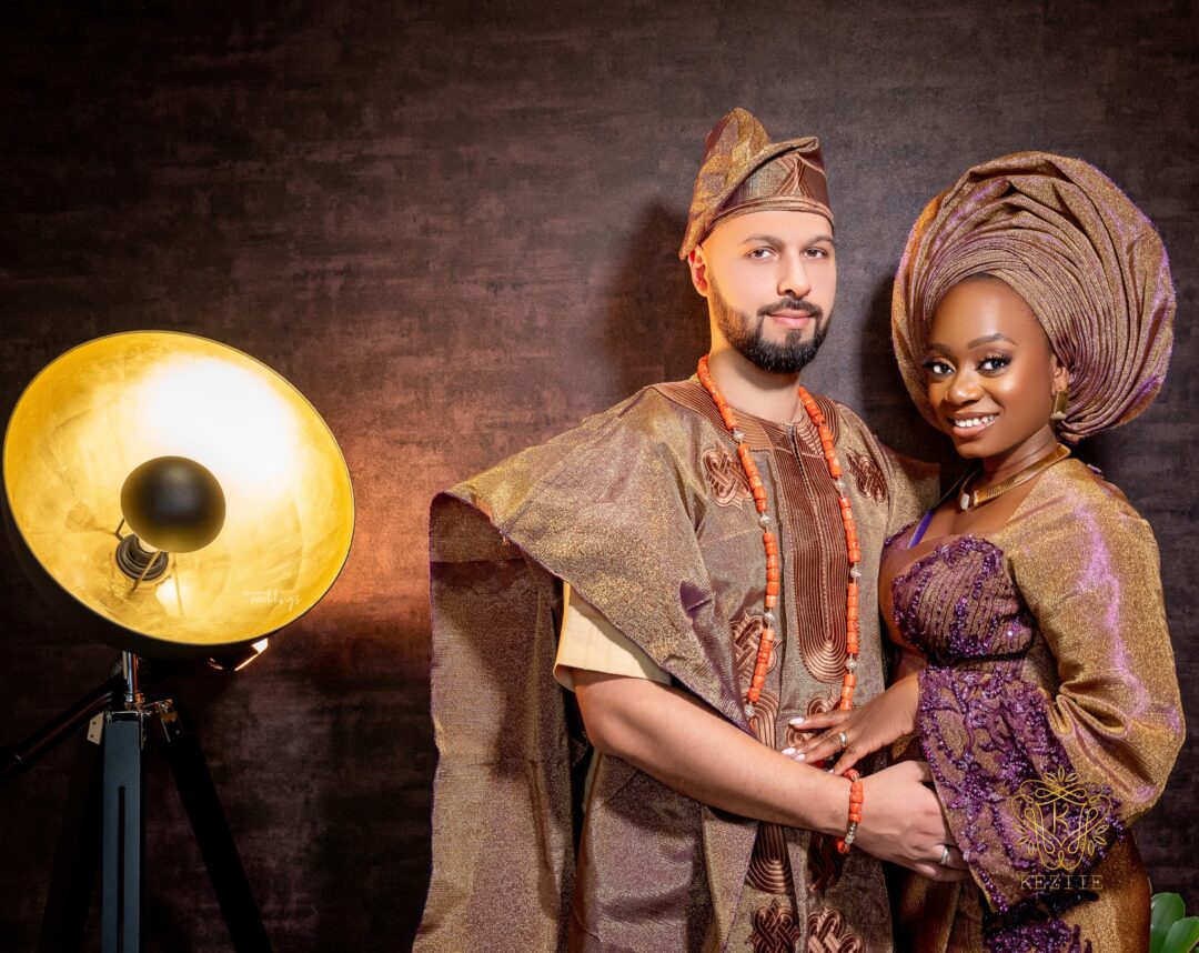 It's Love Beyond Borders For Mojisola & Goran! Enjoy Their Yoruba Trad
