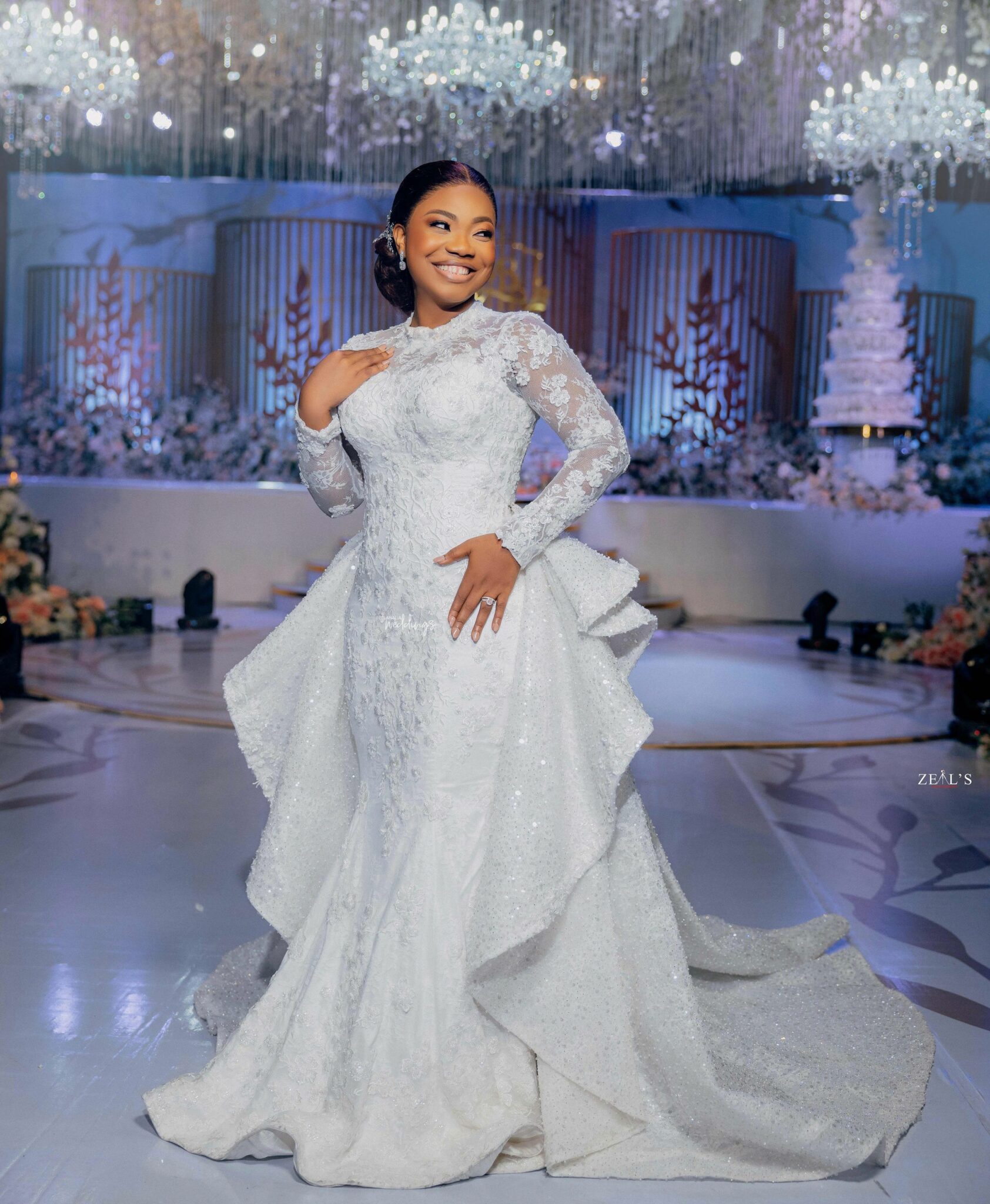 See First Photos From Mercy Chinwo & Pastor Blessed's White Wedding!