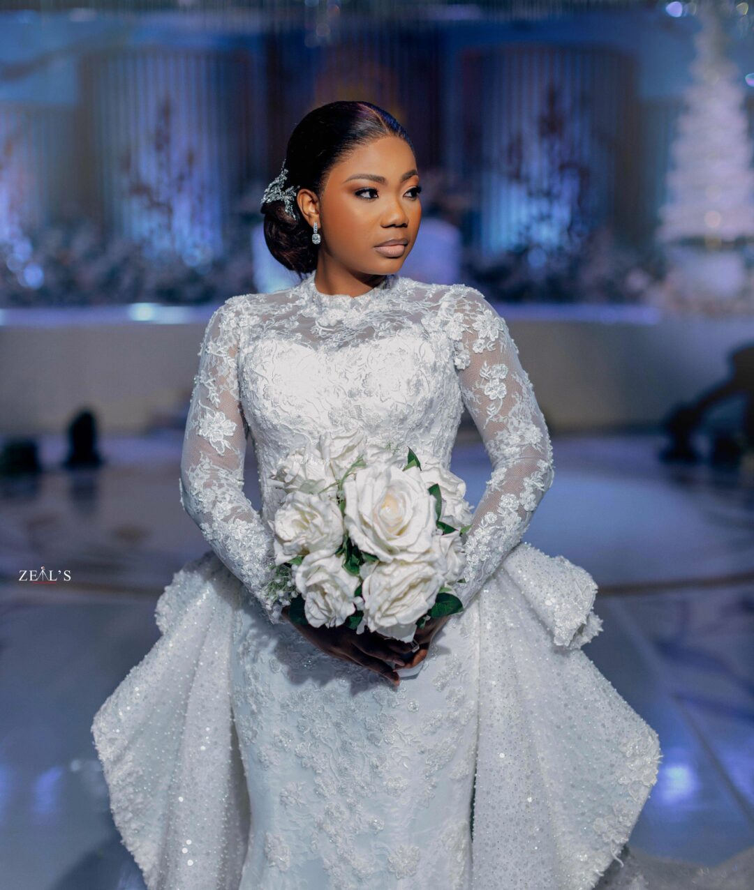 See First Photos From Mercy Chinwo & Pastor Blessed's White Wedding!
