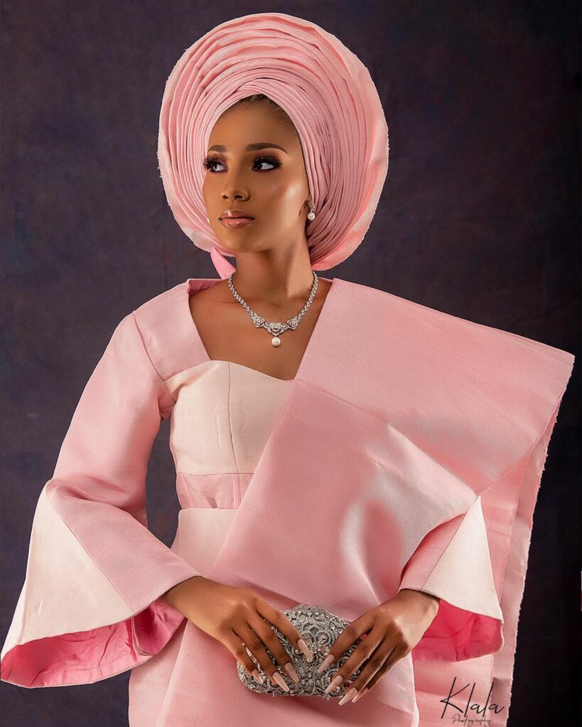 Bring Soft Charm To Your Yoruba Trad With This Pink Beauty Look