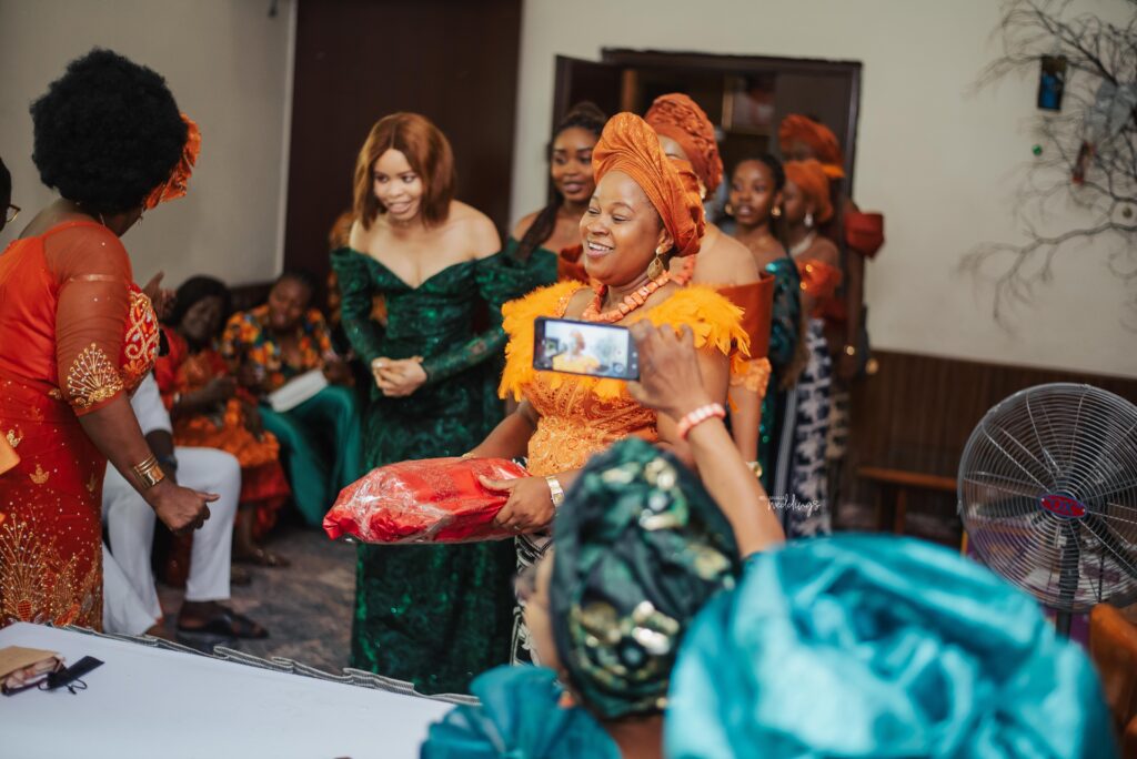 See The Opulence of Culture in Tonye and Marvin's Kalabari Trad!