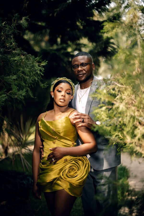 It's Raining Love & Beauty in Yetunde and Deji's Pre-wedding Shoot! | BellaNaija