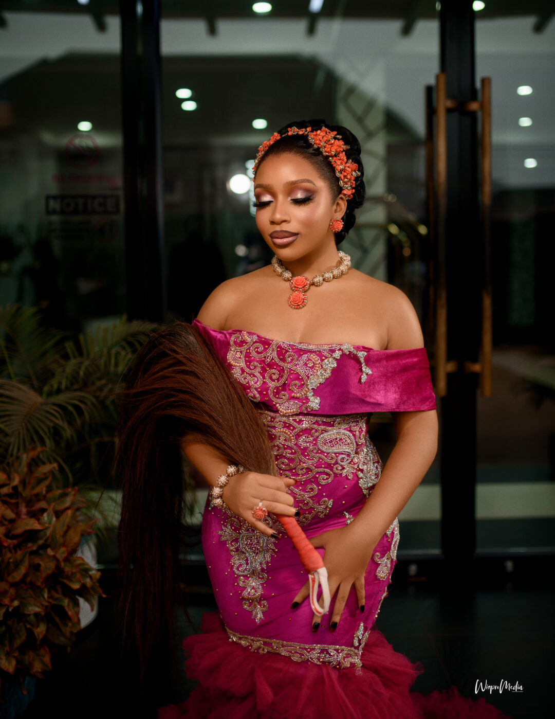 Add That Modern Touch To Your Igbo Trad With This Beauty Look
