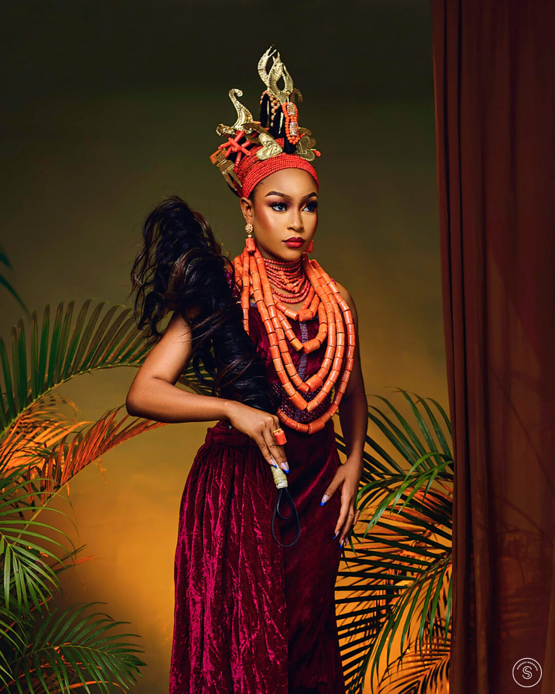Let’s Talk Beauty & Elegance With This Regal Edo Beauty Look!