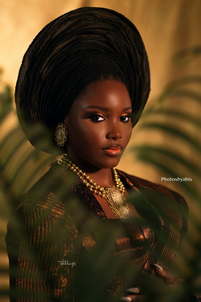 Exude Natural Glow on Your Yoruba Trad With this Flawless Beauty Look!