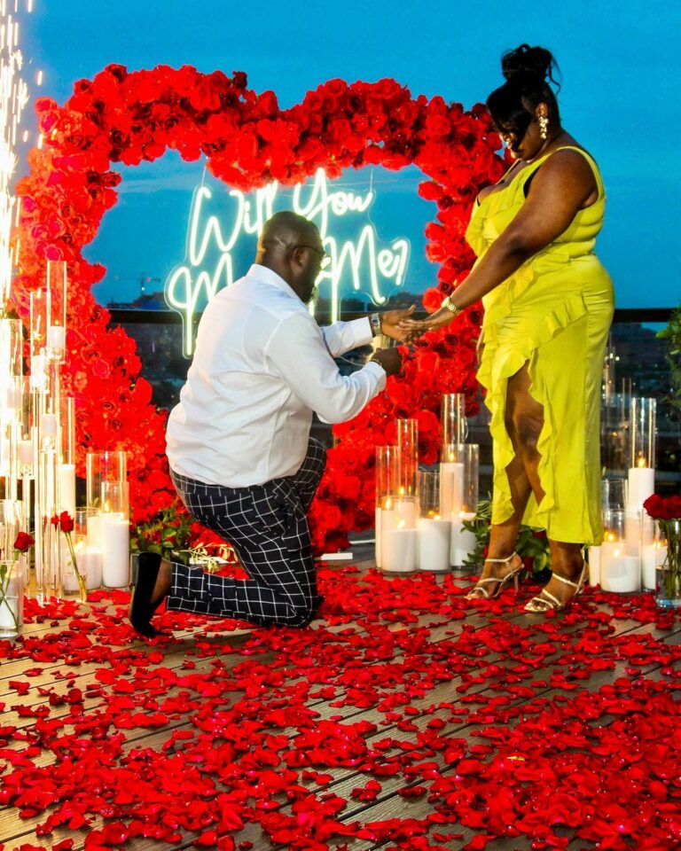 Toni and Lanre Went from Tinder to a Perfect Rooftop Proposal!