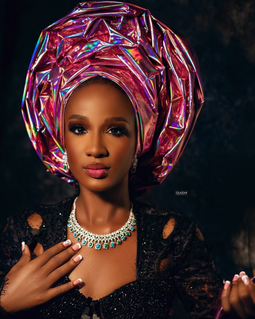 Bring a Pop of Elegance to Your Big Day With This Metallic Gele