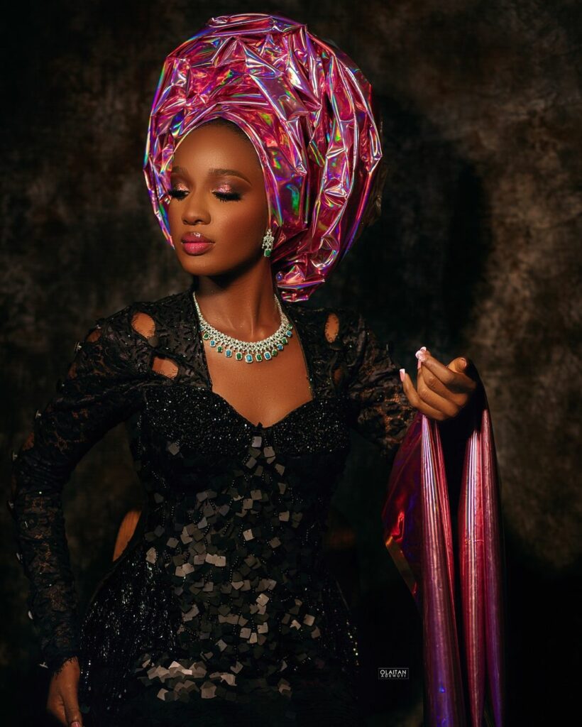 Bring a Pop of Elegance to Your Big Day With This Metallic Gele