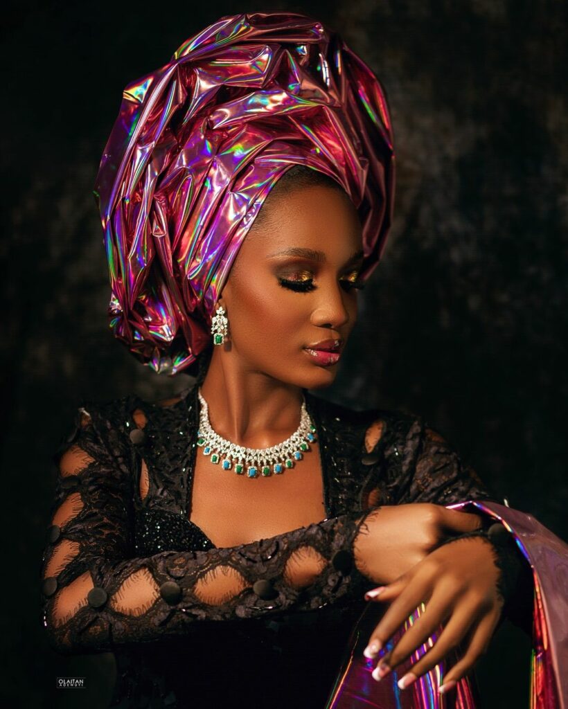 Bring a Pop of Elegance to Your Big Day With This Metallic Gele