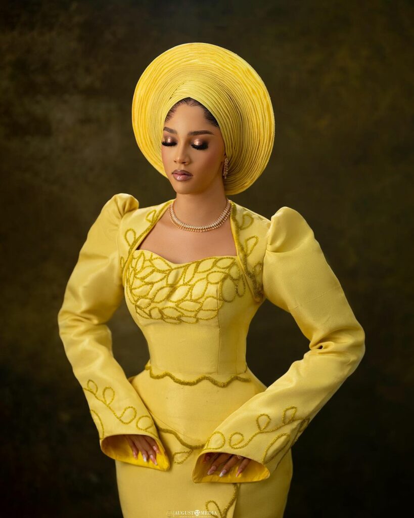 Glow in Yellow on Your Yoruba Trad With This Beauty Look