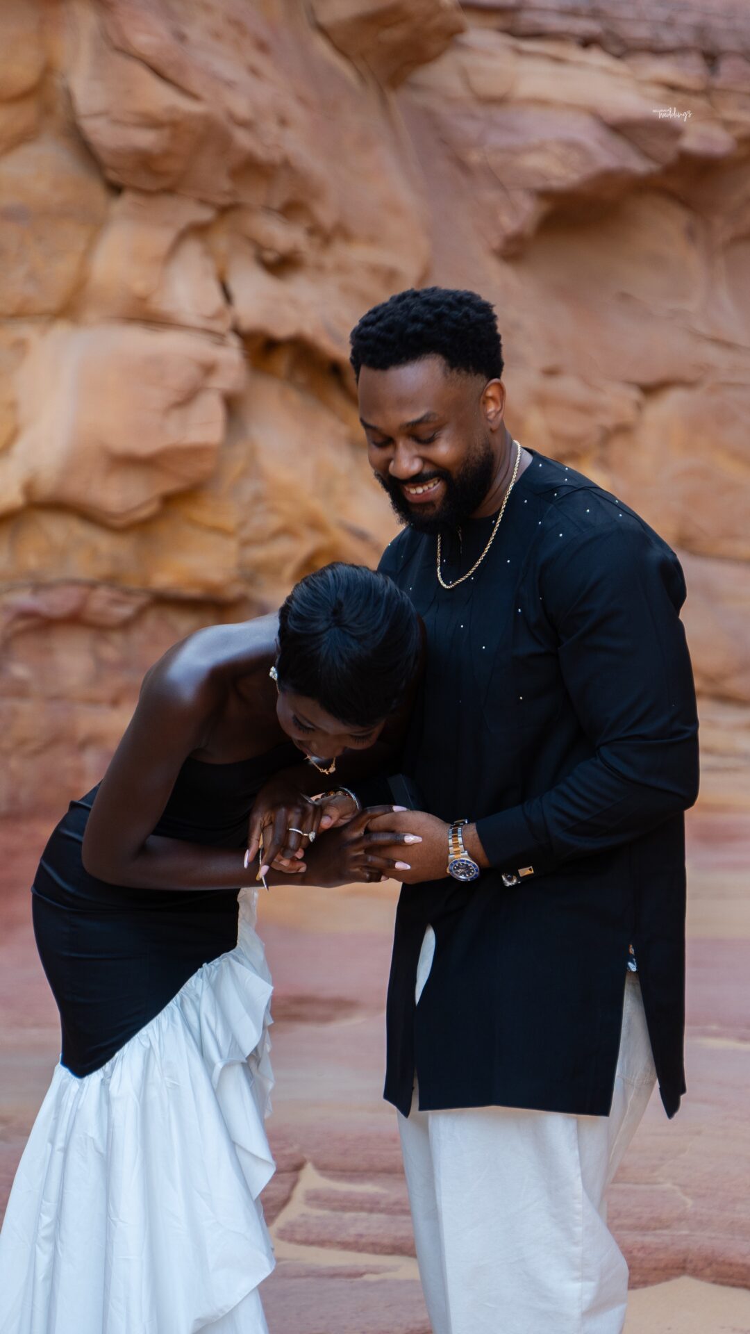 From an Online Conversation to a Sweet Yes in Alula, Saudi Arabia ...