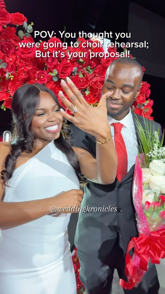 Choir Rehearsals Turned Surprise Proposal - She Said 'Yes!'