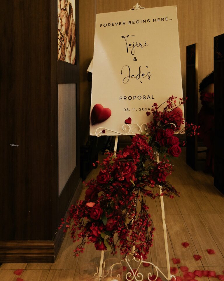 From London to Lagos with Love! Here's How Jade Surprised Tejiri With a Romantic Proposal ...