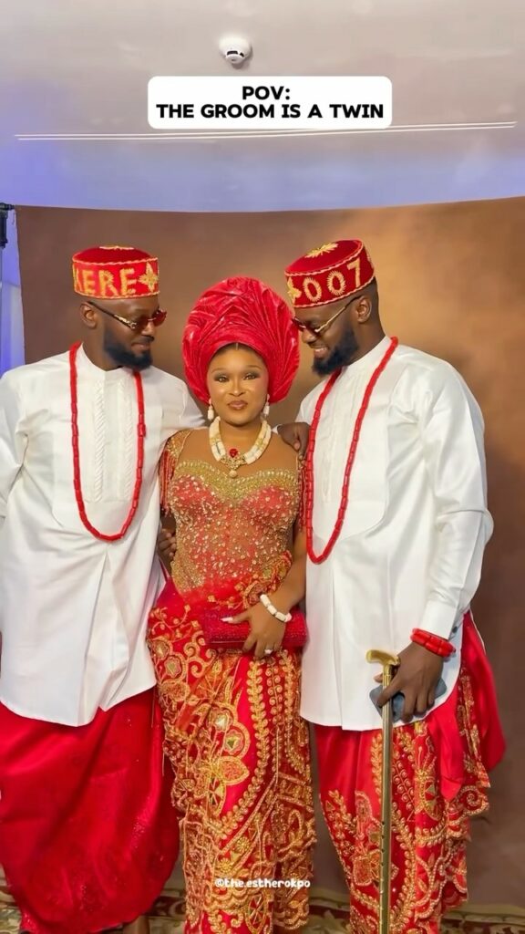 Watch This Groom Hyping His Bride Alongside His Twin Brother