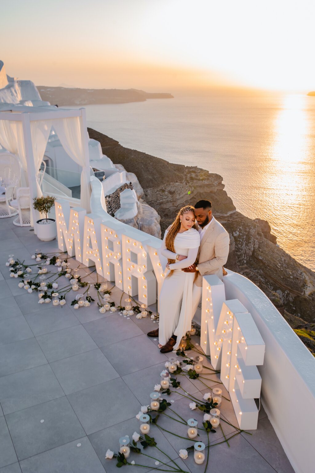 Chidubem's Proposal to Amarachi in Santorini Was Magical! | BellaNaija