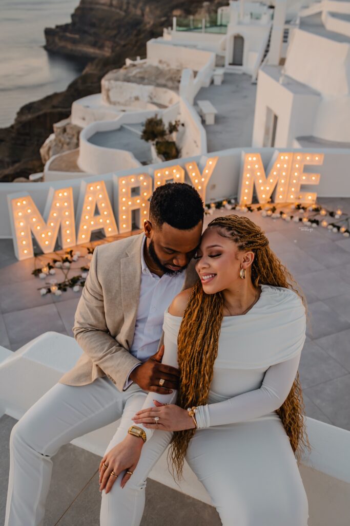 Chidubem's Proposal to Amarachi in Santorini Was Magical! | BellaNaija