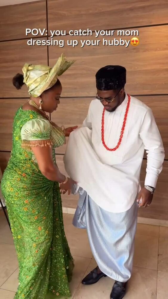 Watch This Moment Between Femi Atere and His Mother-in-law