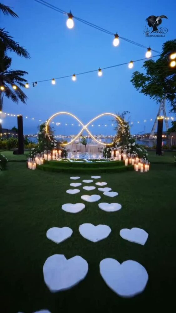 This Garden Proposal Decor is Pure Magic