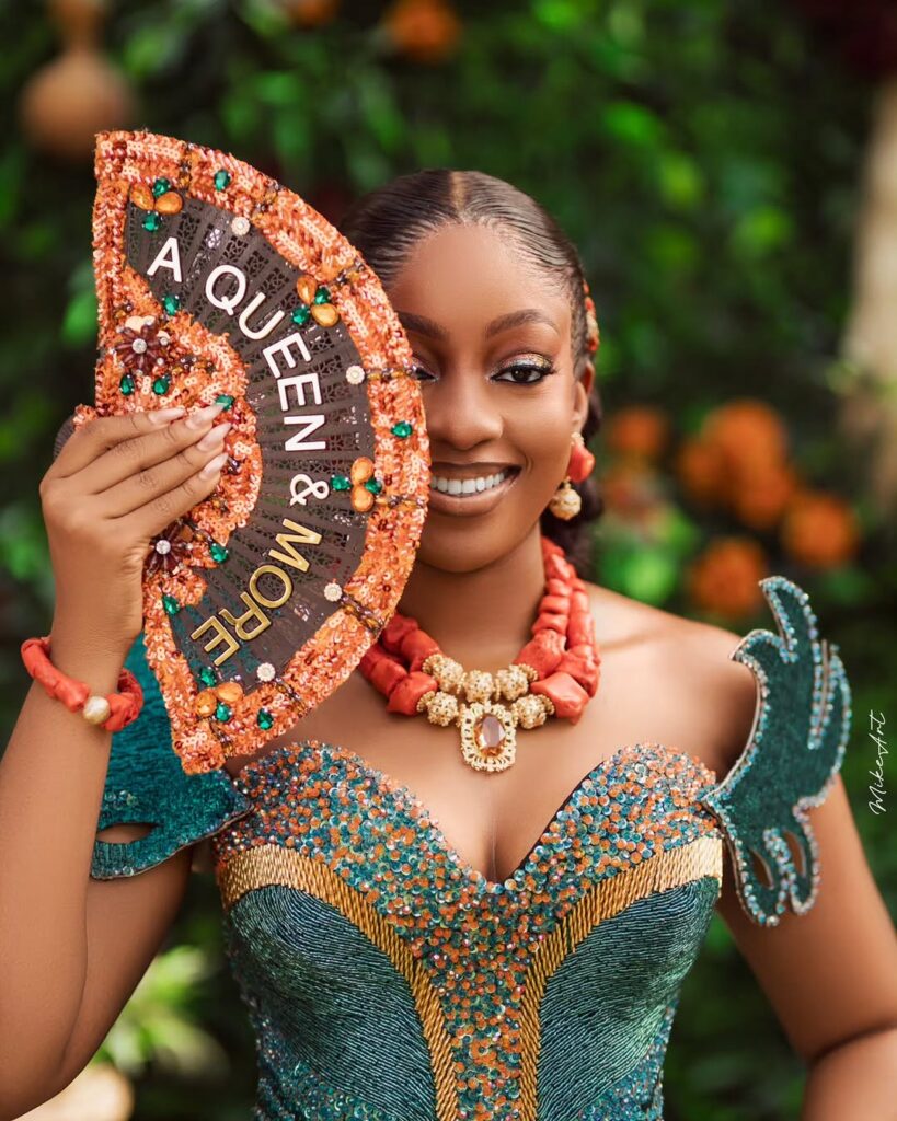 Let This Akwete Bridal Look Crown Your Igbo Trad in Radiance